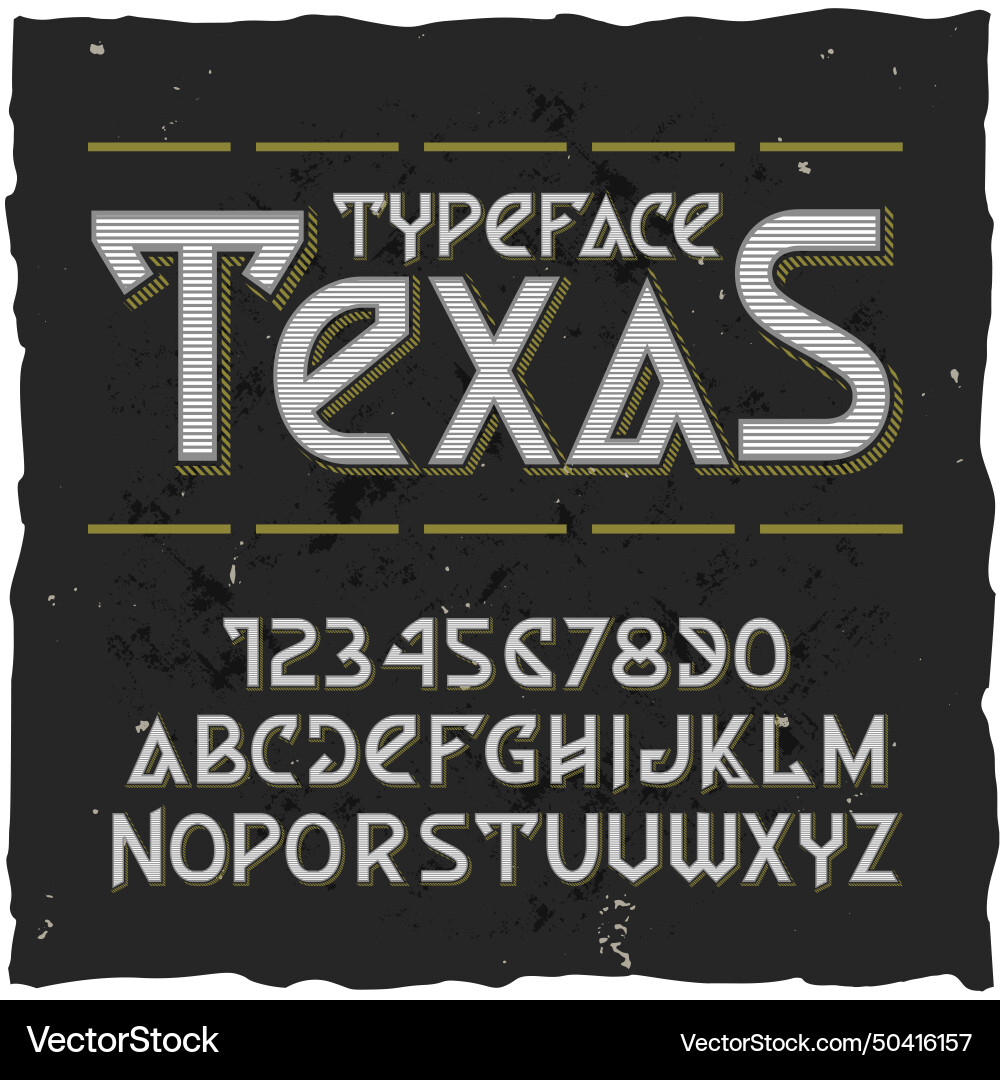 Good handcrafted font for any label design Vector Image