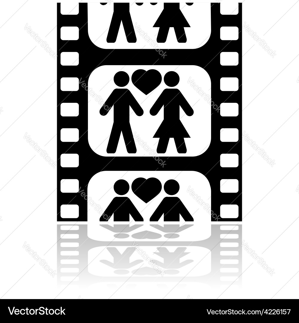 Movie date Royalty Free Vector Image - VectorStock