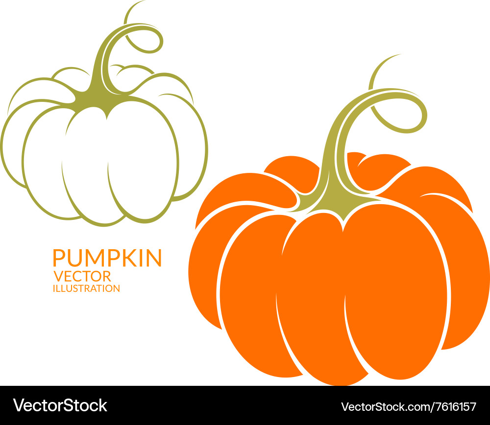 Pumpkin Royalty Free Vector Image - VectorStock