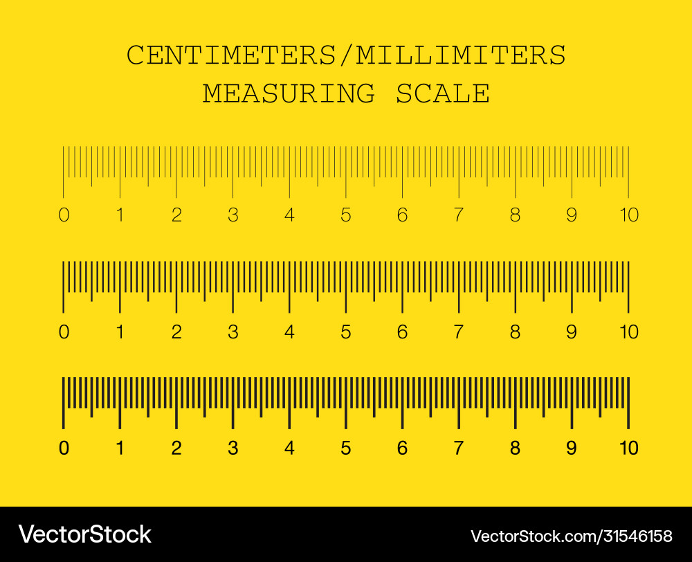 Ruler measuring scale markup for rulers Royalty Free Vector Ruler measuring scale markup for rulers Royalty Free Vector