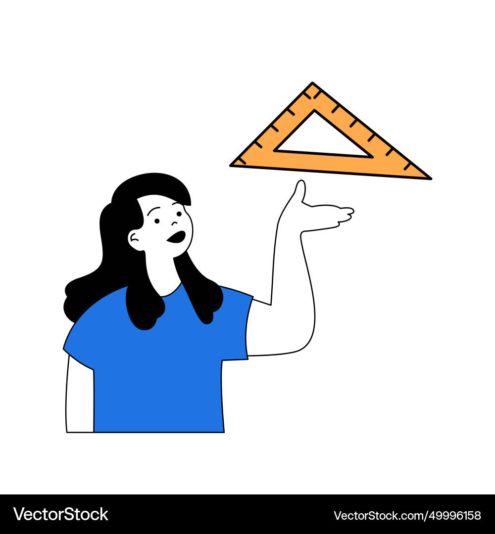 School learning concept with cartoon people Vector Image