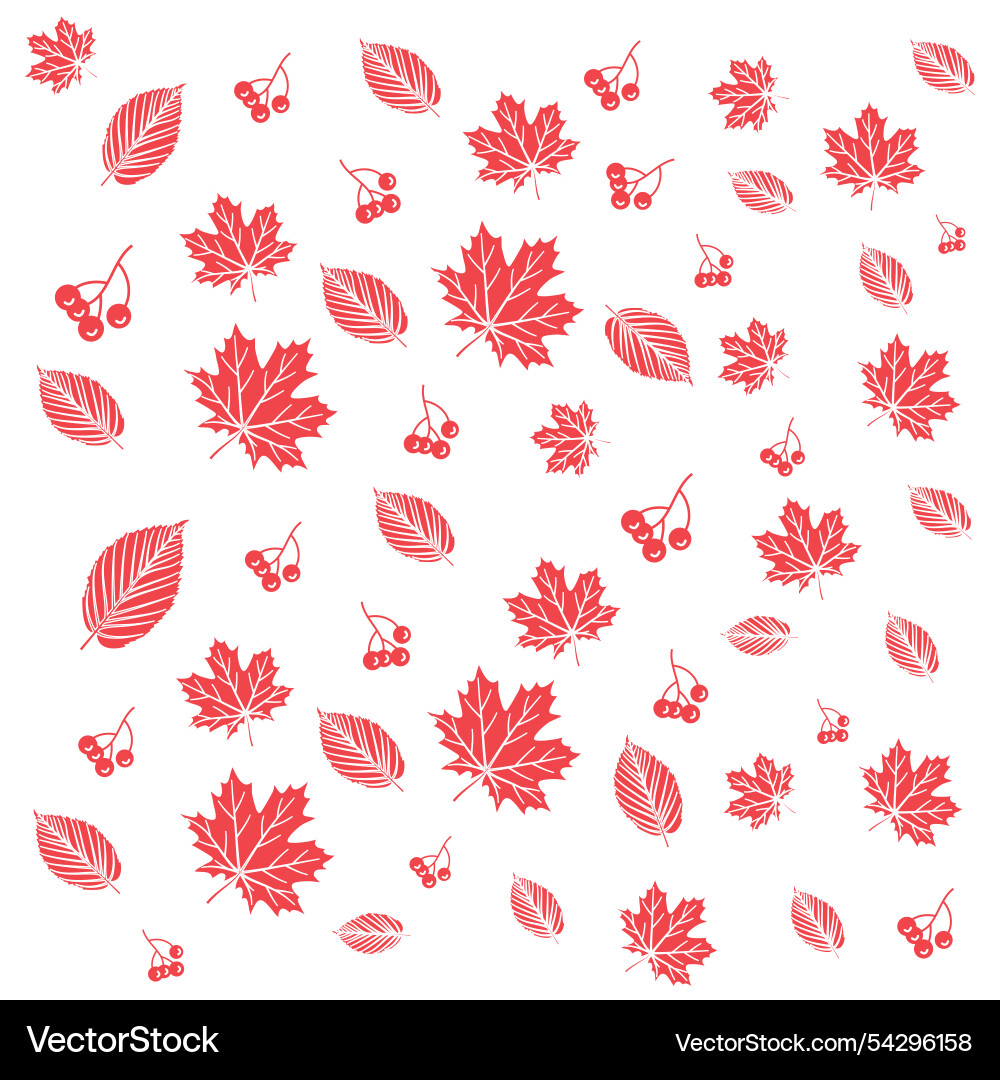 Seamless watercolor autumn fall pattern Royalty Free Vector