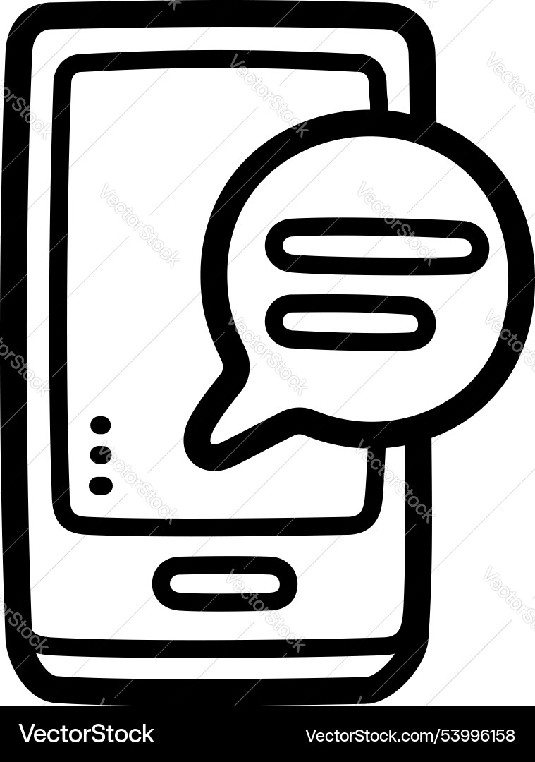 Sms texting - social media icons Royalty Free Vector Image