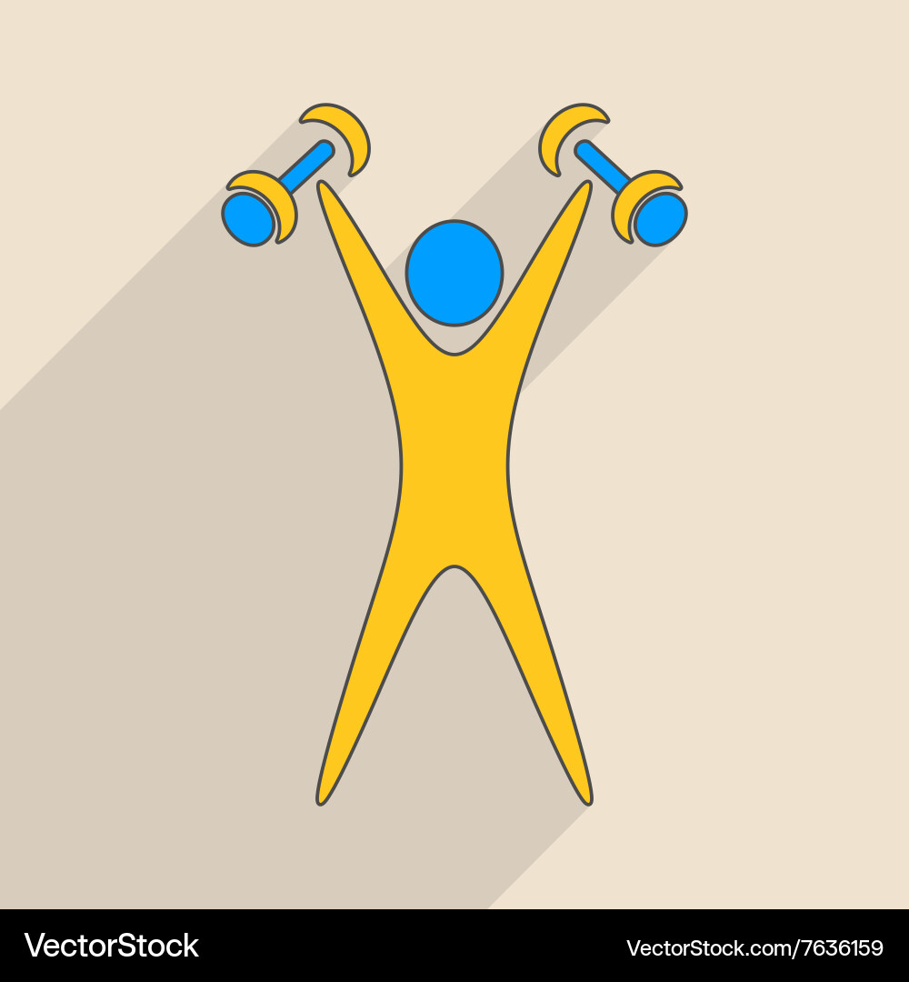 Exercising figure Royalty Free Vector Image - VectorStock