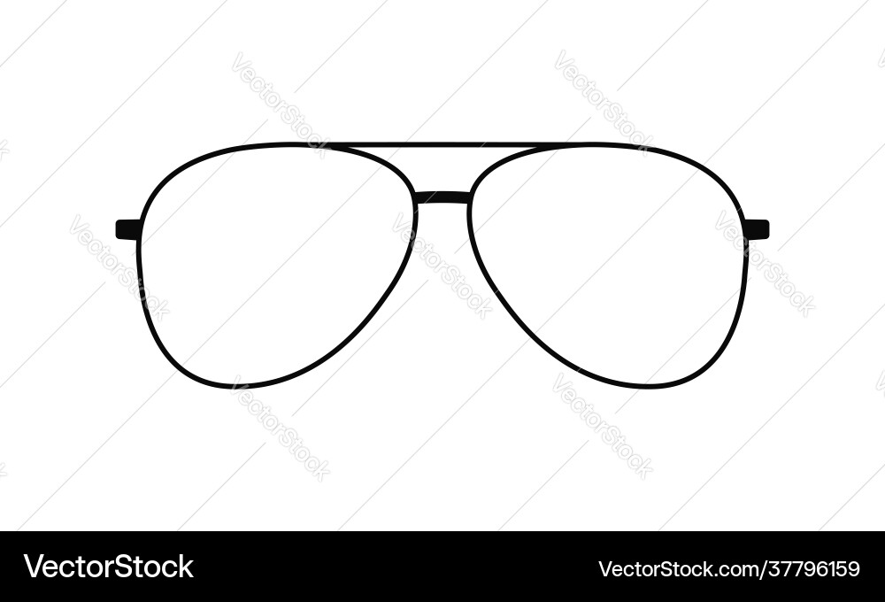 Glasses frame Royalty Free Vector Image - VectorStock