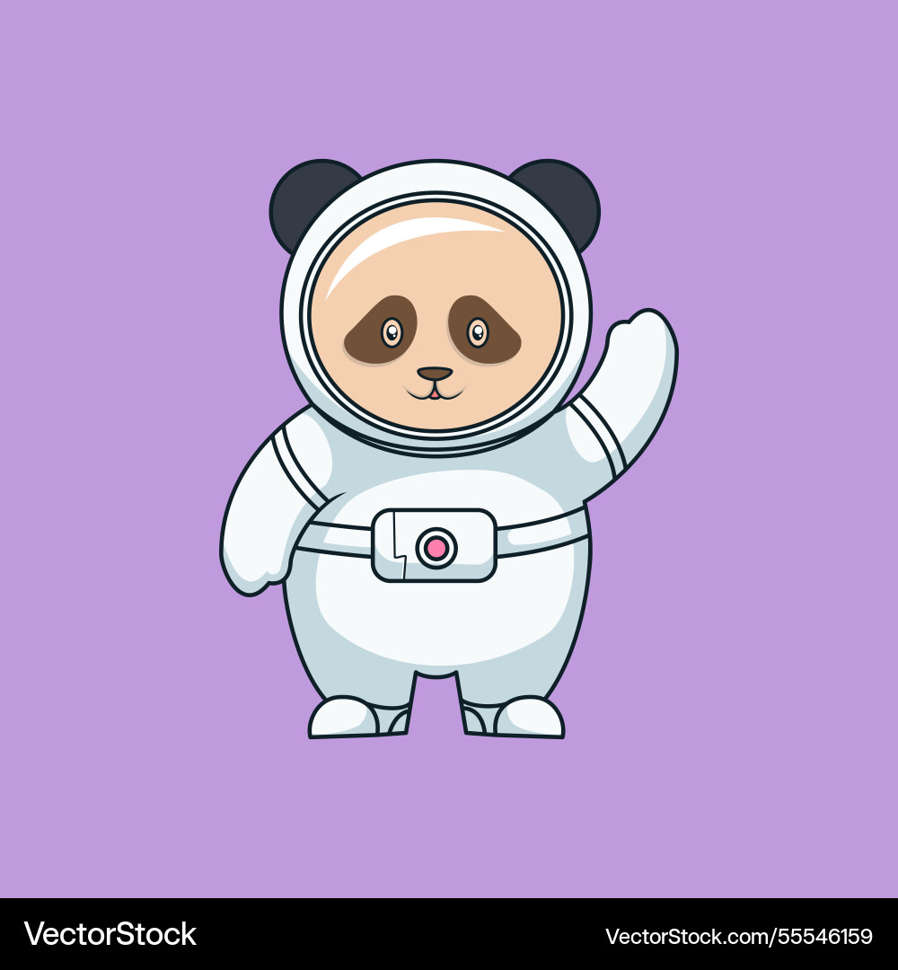 Panda astro Royalty Free Vector Image - VectorStock