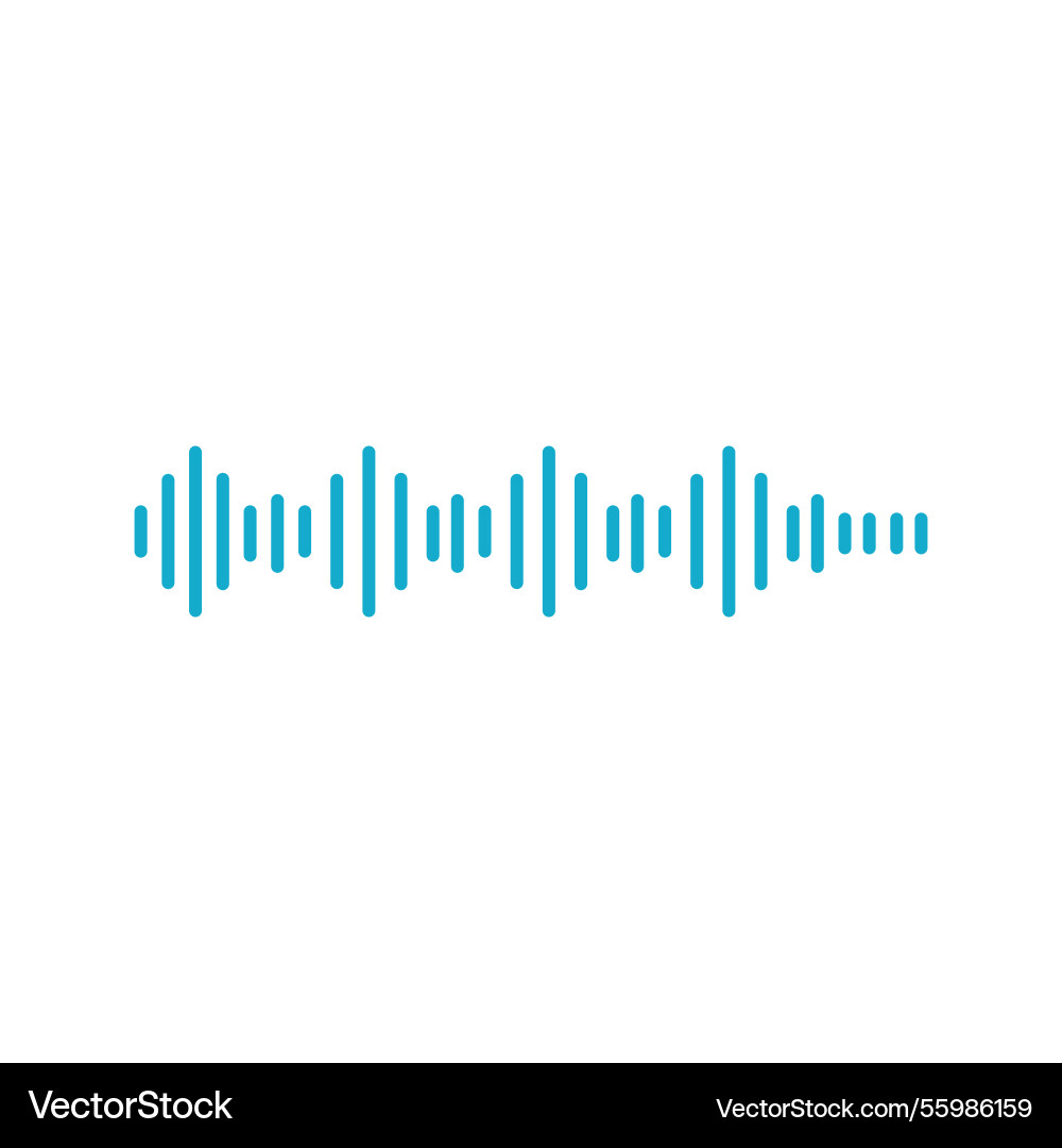Soundwave music icon Royalty Free Vector Image