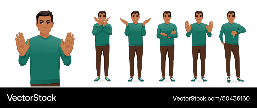 Business man negative Royalty Free Vector Image