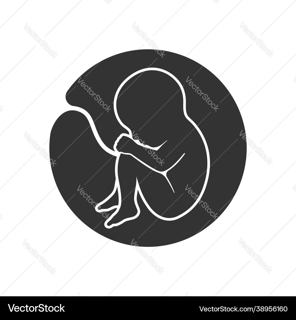 Fetus sign Royalty Free Vector Image - VectorStock
