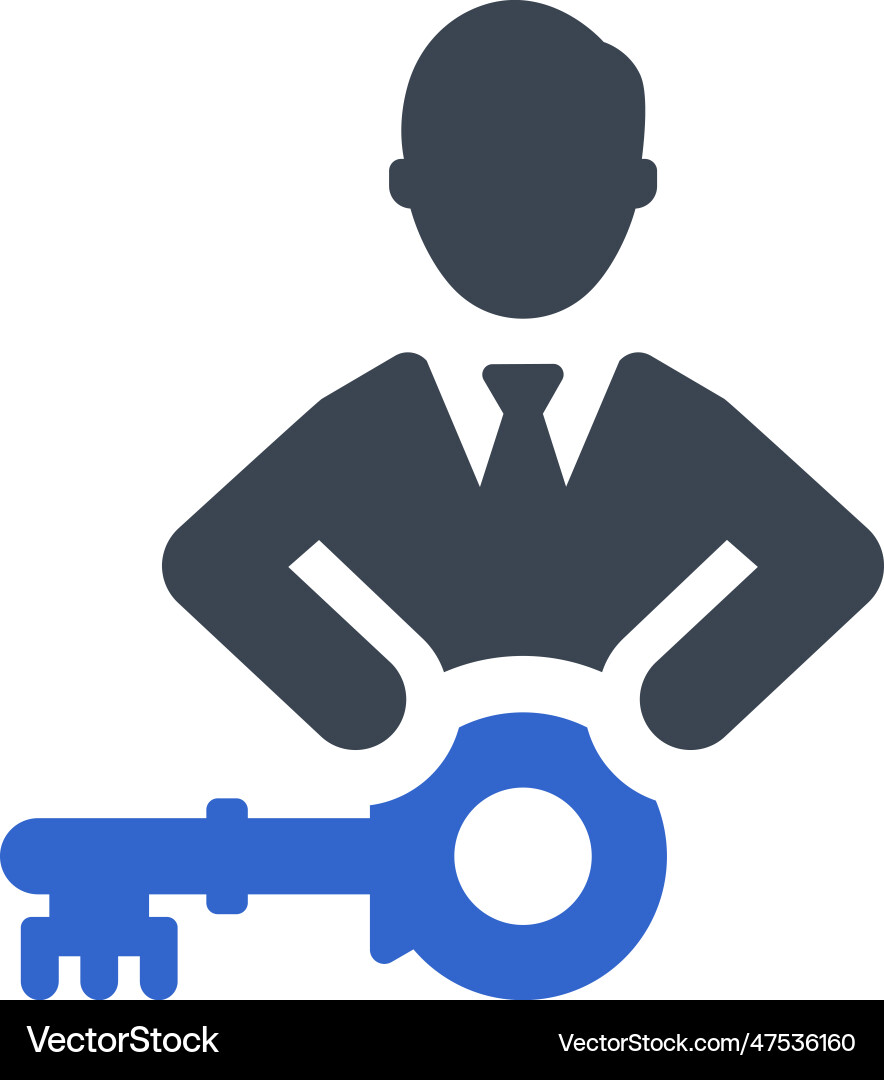 Key Personnel Icon Royalty Free Vector Image - VectorStock