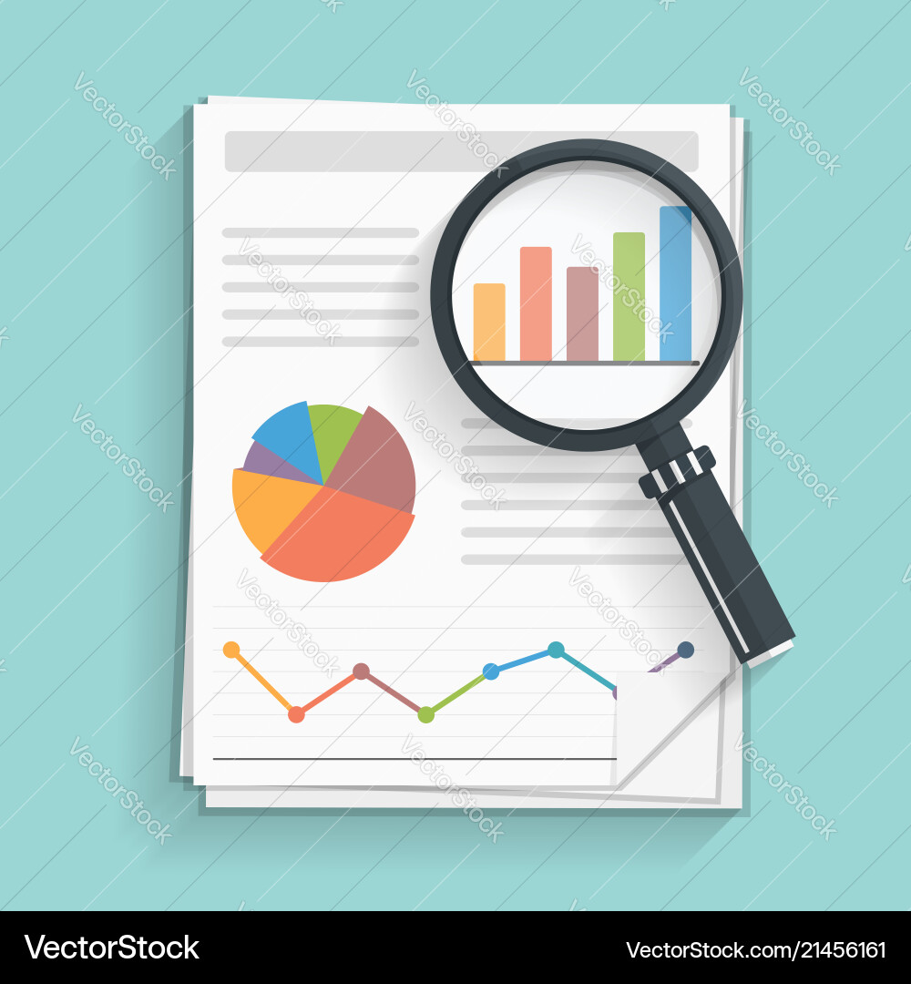 Financial report Royalty Free Vector Image - VectorStock