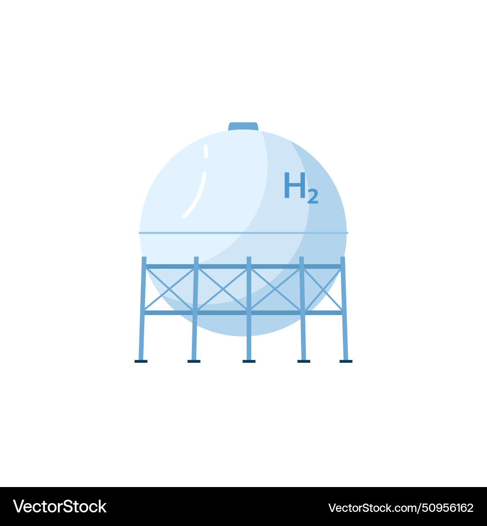 Hydrogen storage tank Royalty Free Vector Image