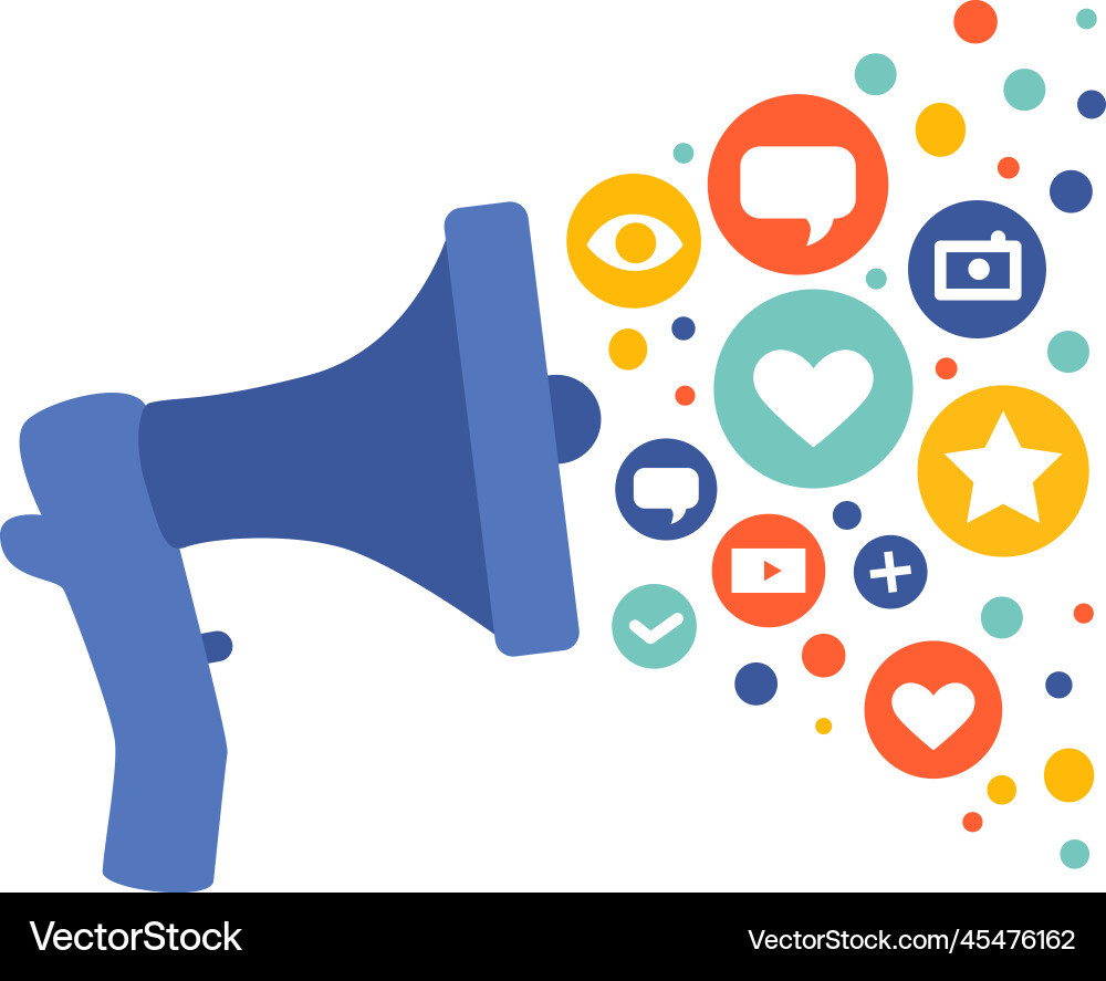 Social media concept Royalty Free Vector Image