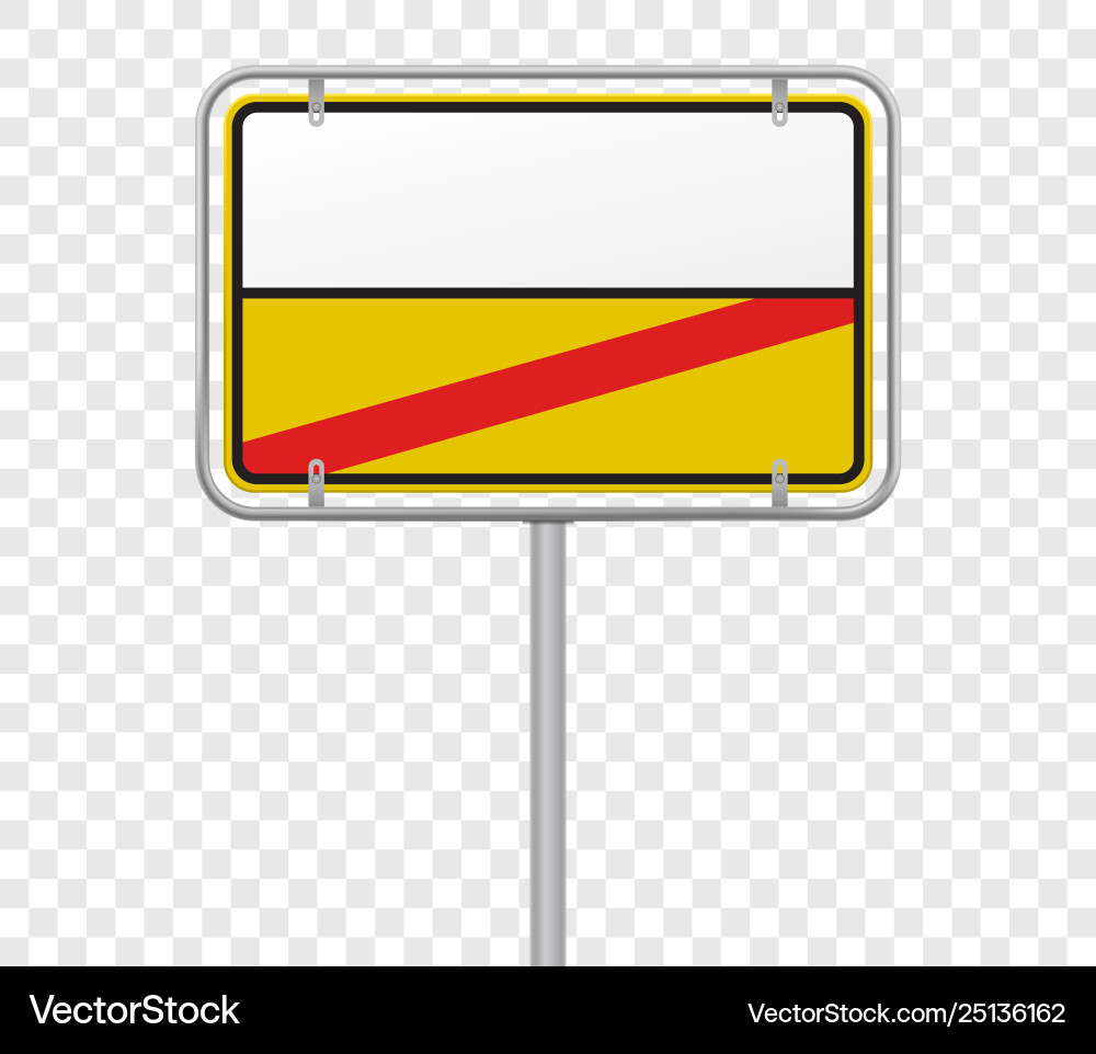 Town entry and exit city limit road sign template Vector Image