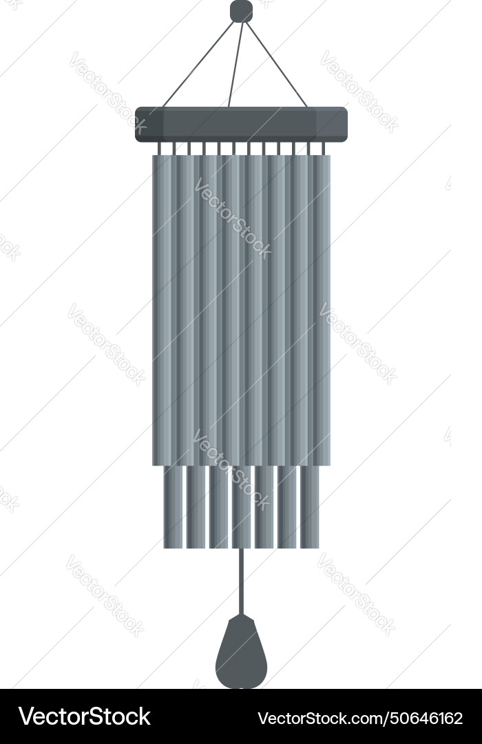 Wind chime vacation icon cartoon Royalty Free Vector Image