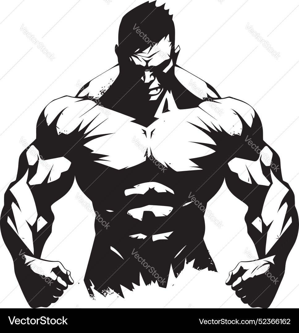 Zombie muscles unleashed black iconic eternal – Royalty-Free Vector ...