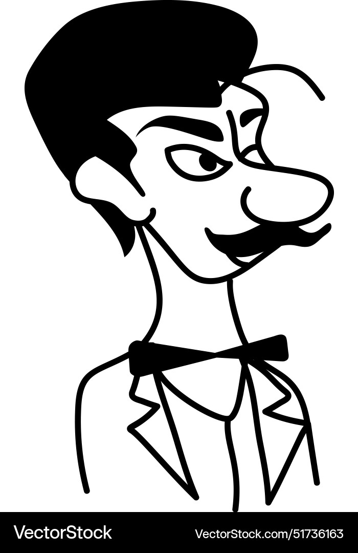 Big nose Royalty Free Vector Image - VectorStock