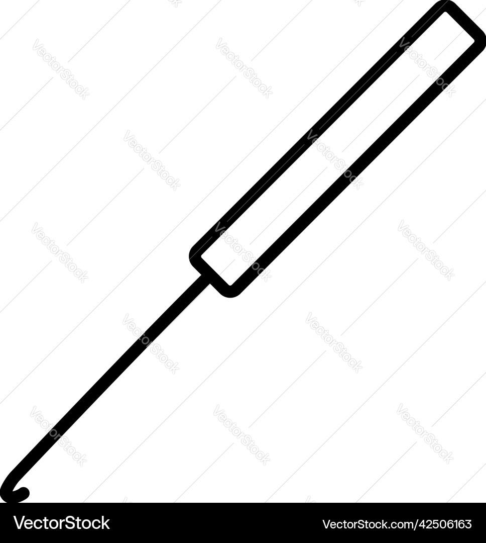 Crochet hook icon Royalty Free Vector Image - VectorStock