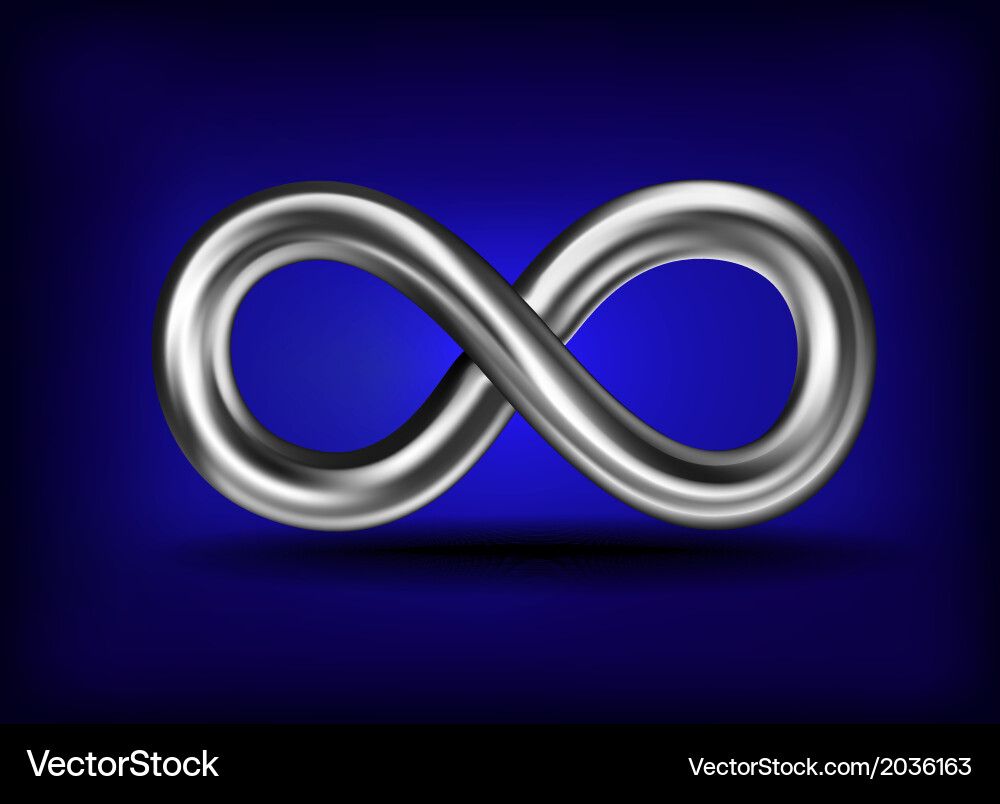 Infinity Symbol Lizenzfreies Vektorbild - VectorStock