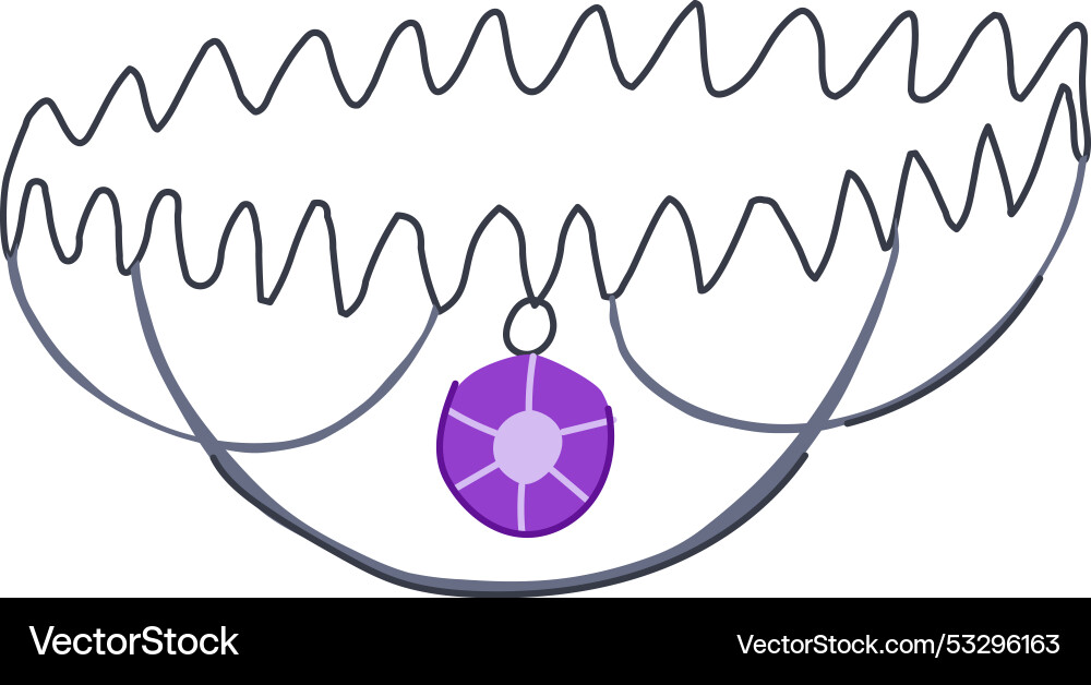 Modern chokers for women cartoon Royalty Free Vector Image