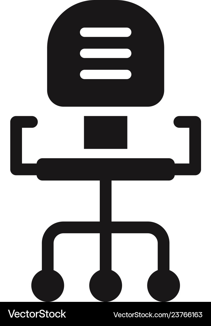 Office chair icon Royalty Free Vector Image - VectorStock