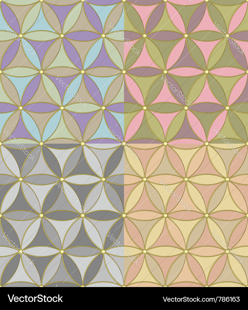 Pattern of hexagons Royalty Free Vector Image - VectorStock