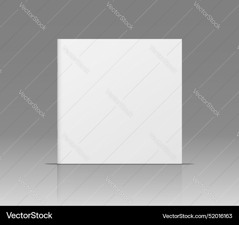 Realistic standing 3d magazine mockup with white Vector Image