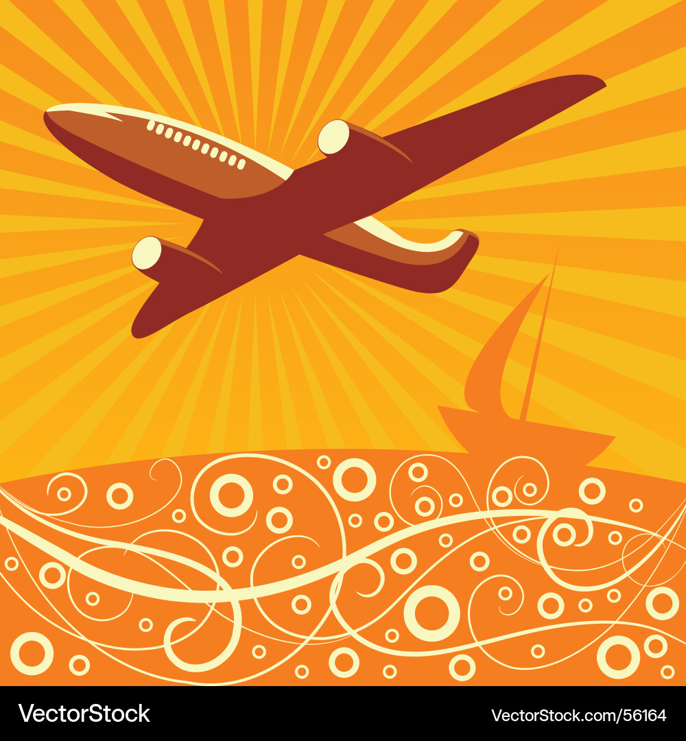 Aeroplane Royalty Free Vector Image - VectorStock