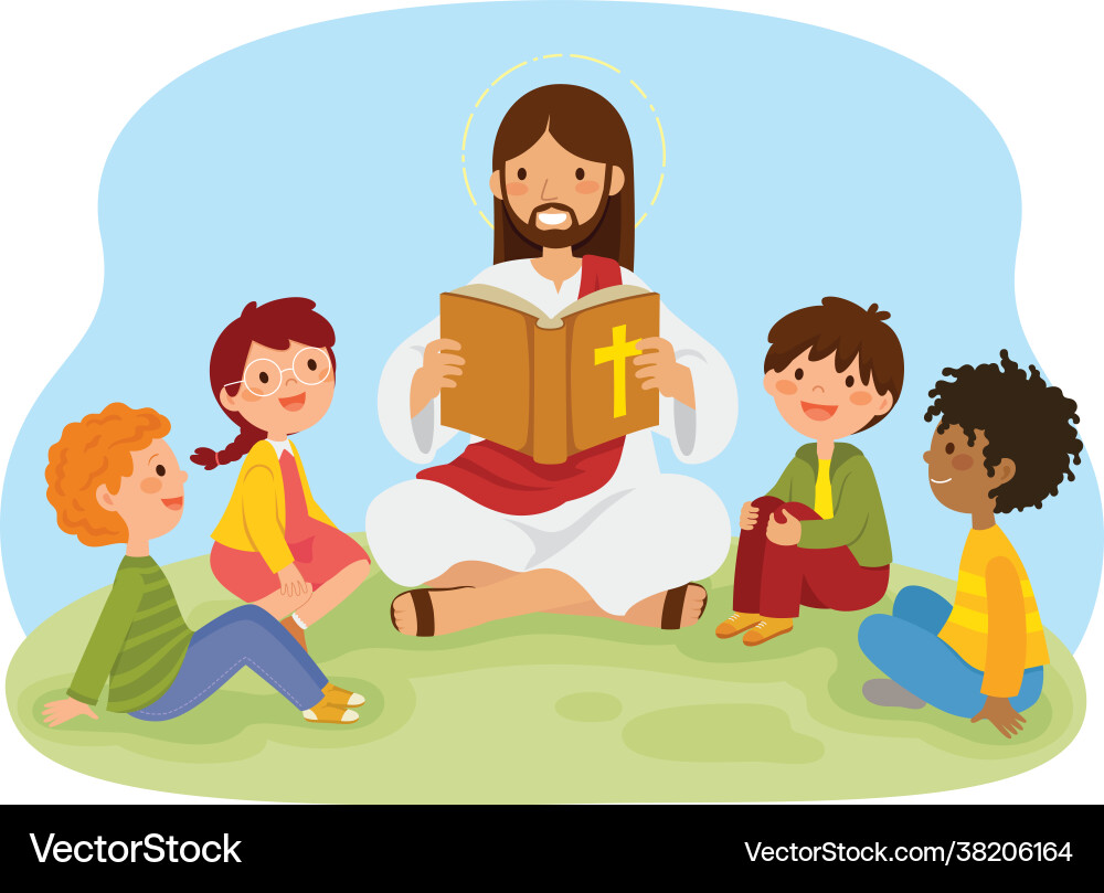 Girl Reading Bible Vector Images (over 190)
