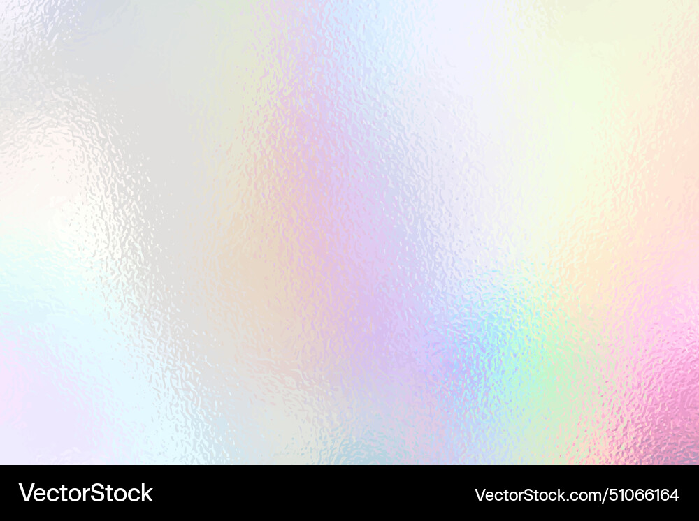 Silver iridescent rainbow foil texture Royalty Free Vector
