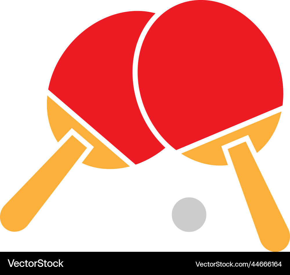 Table tennis icon logo design template isolated Vector Image