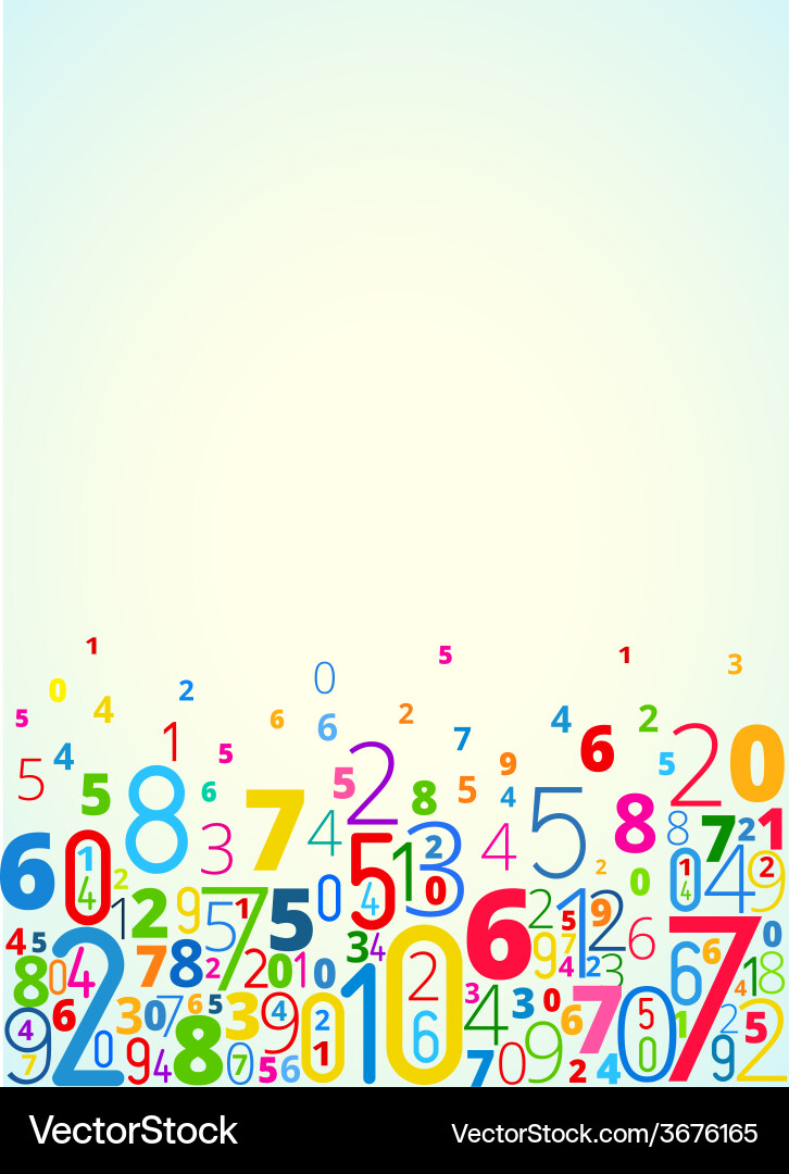 Background from numbers Royalty Free Vector Image