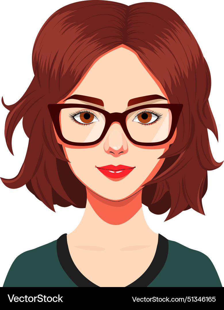 Girl portrait Royalty Free Vector Image - VectorStock