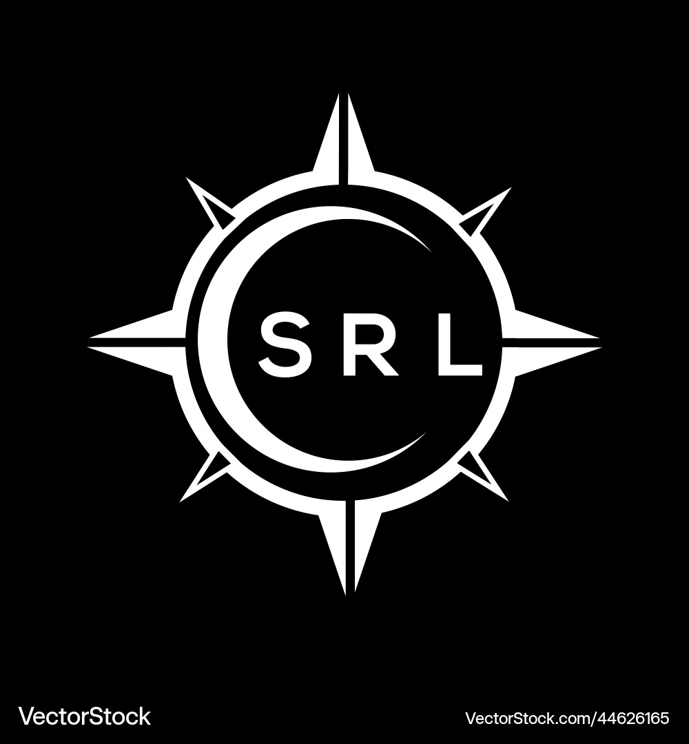 Srl abstract technology circle setting logo Vector Image