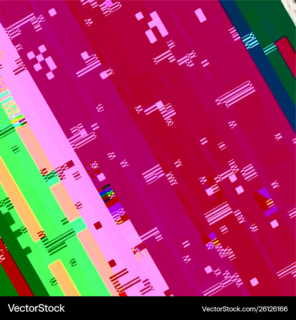 Glitched pixel background Royalty Free Vector Image