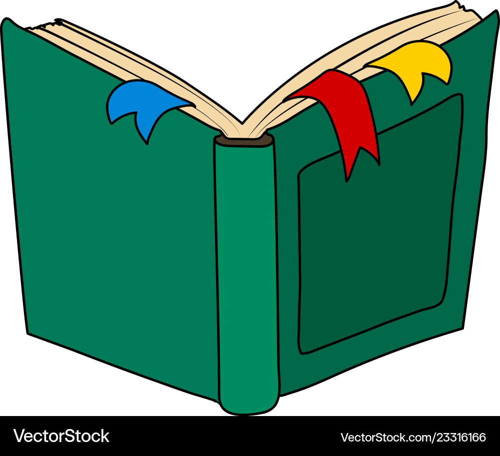 Open book fairytale story Royalty Free Vector Image