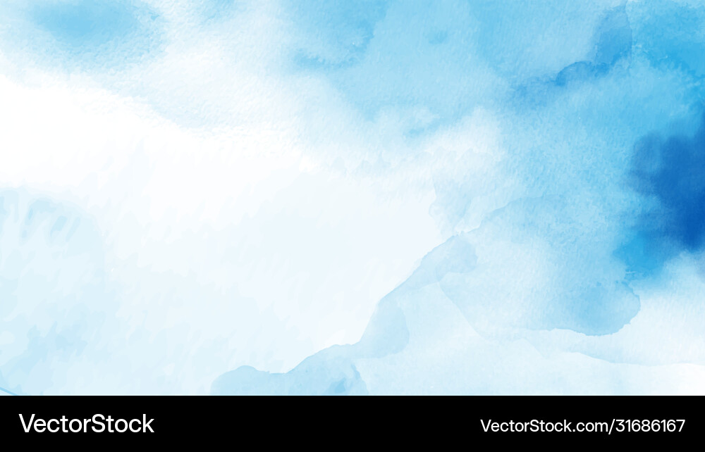 Abstract light blue watercolor for background Vector Image