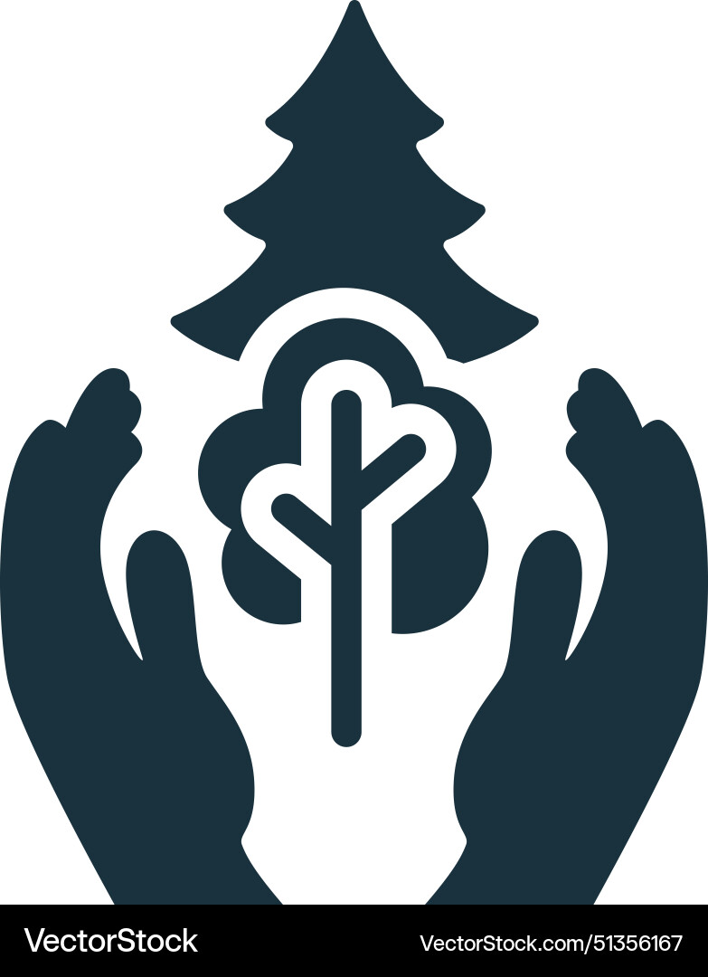 Conservation icon monochrome simple social Vector Image