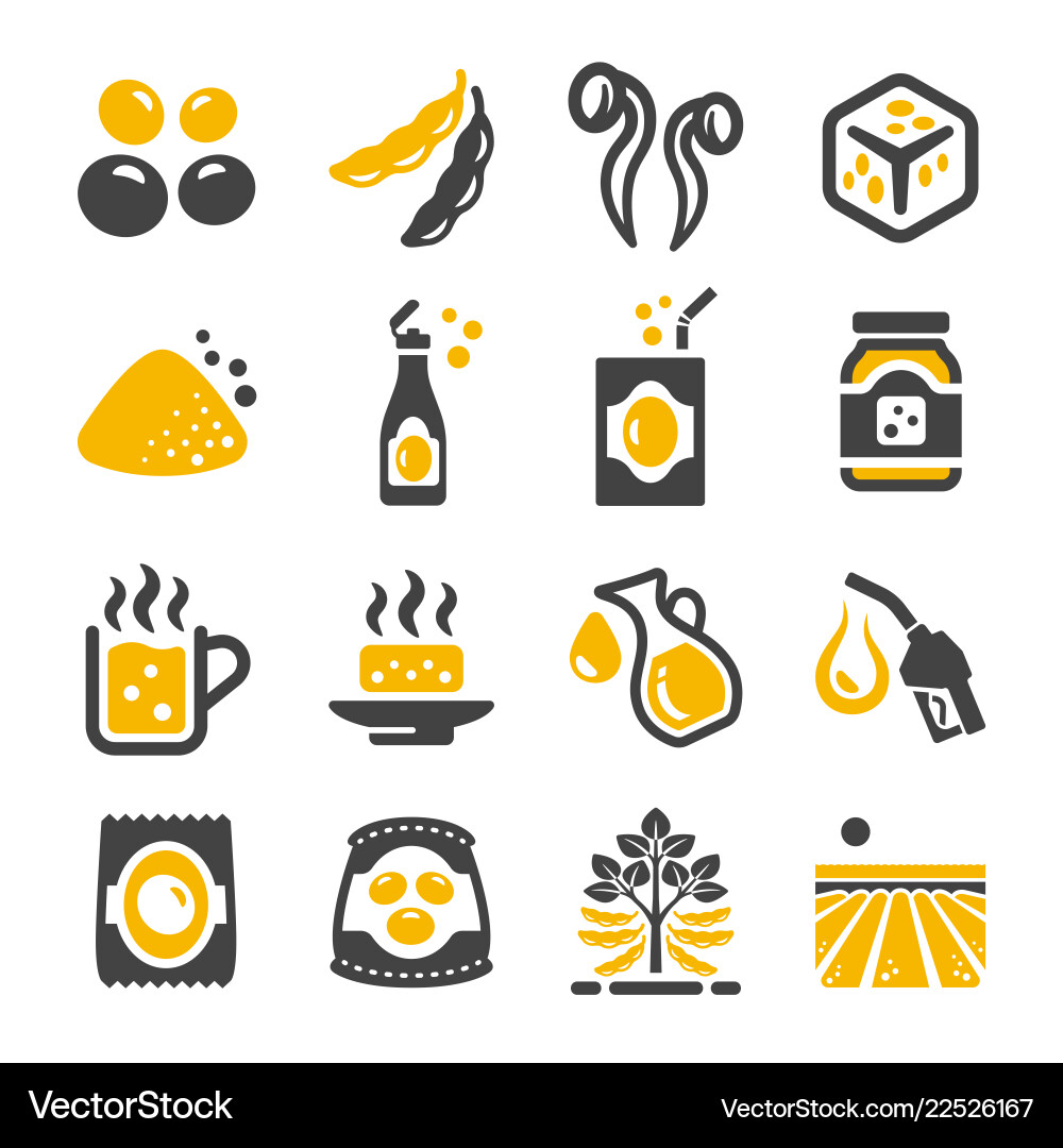 Soybean icon Royalty Free Vector Image - VectorStock