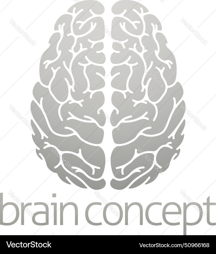 Human brain concept Royalty Free Vector Image - VectorStock