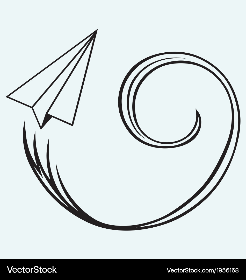 Paper plane Royalty Free Vector Image - VectorStock
