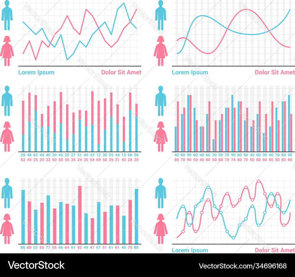 People infographics Royalty Free Vector Image - VectorStock