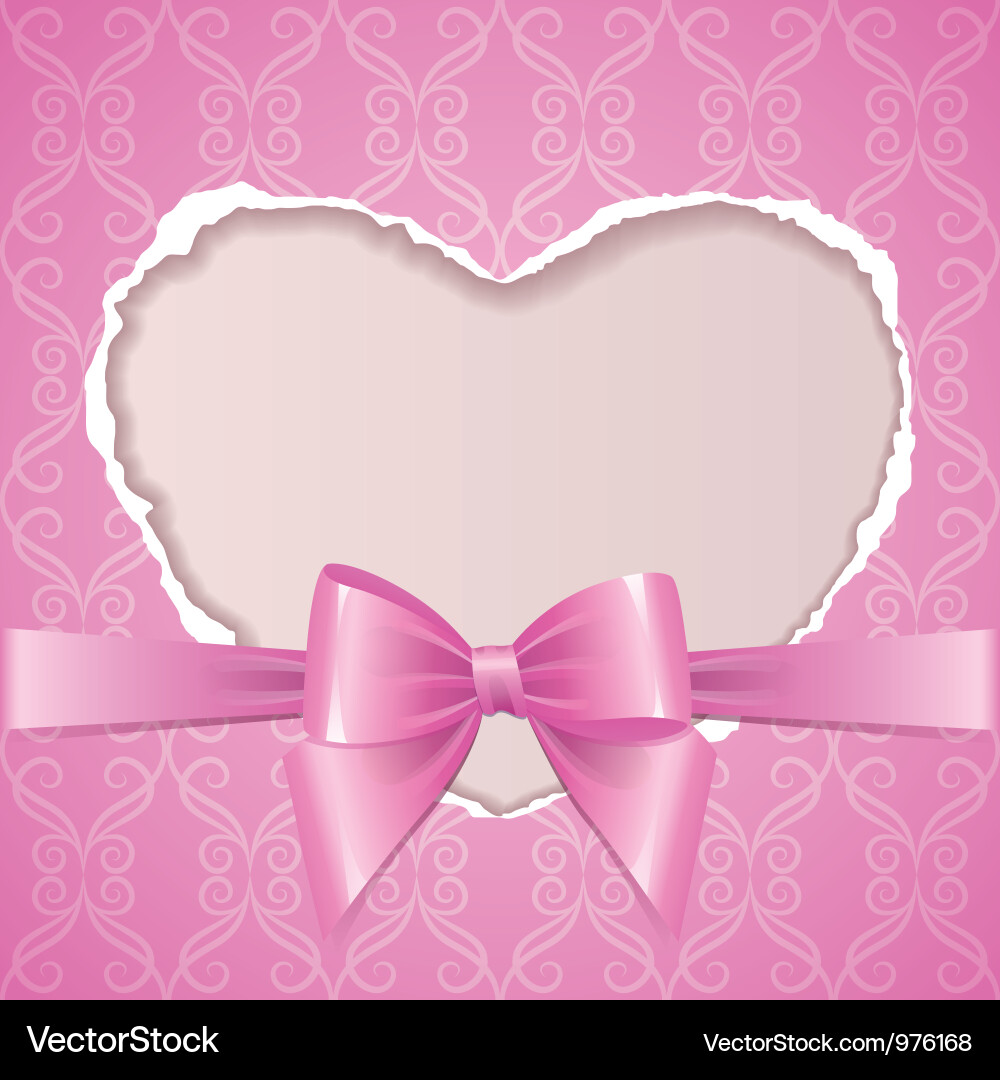 Romantic Pink Frame Royalty Free Vector Image - VectorStock