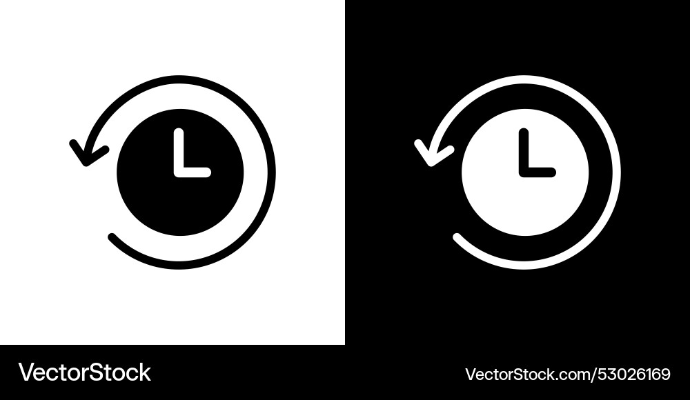 History icon logo set Royalty Free Vector Image