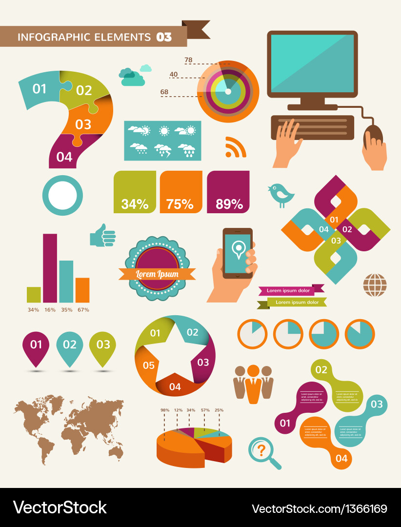 Infographic Elements & Icons Royalty Free Vector Image