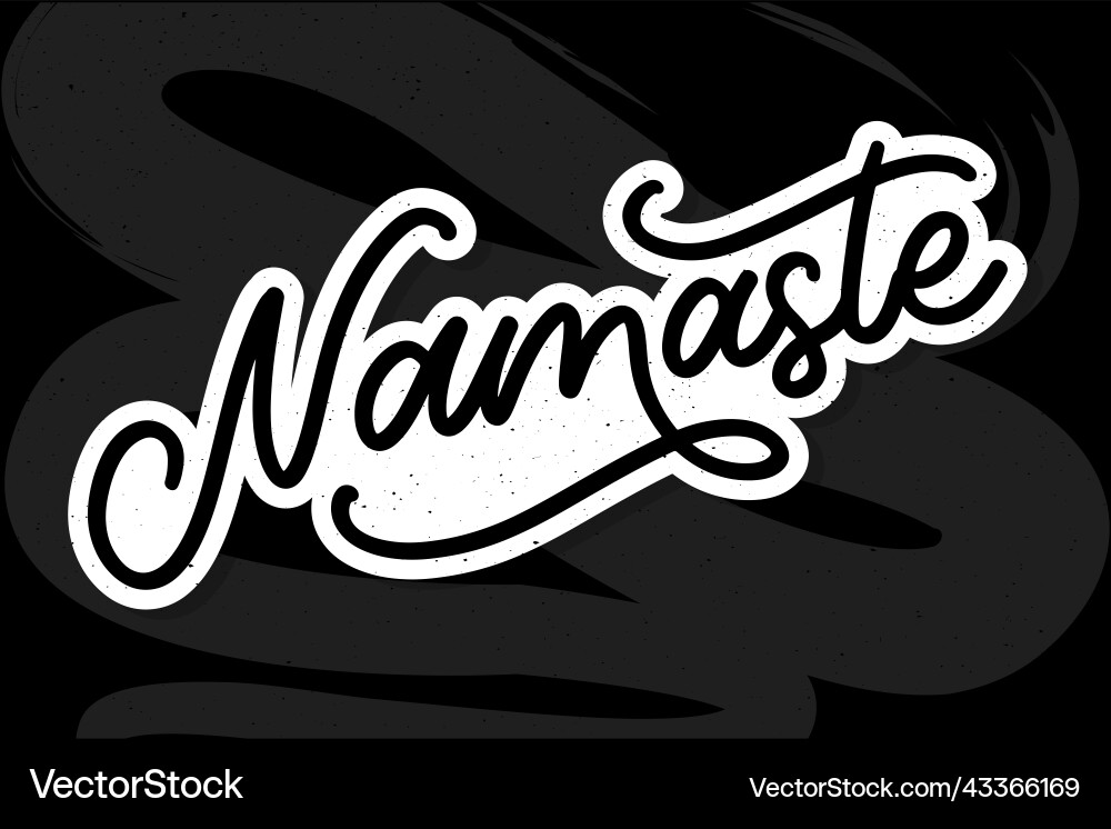 Lettering calligraphic poster with phrase Vector Image