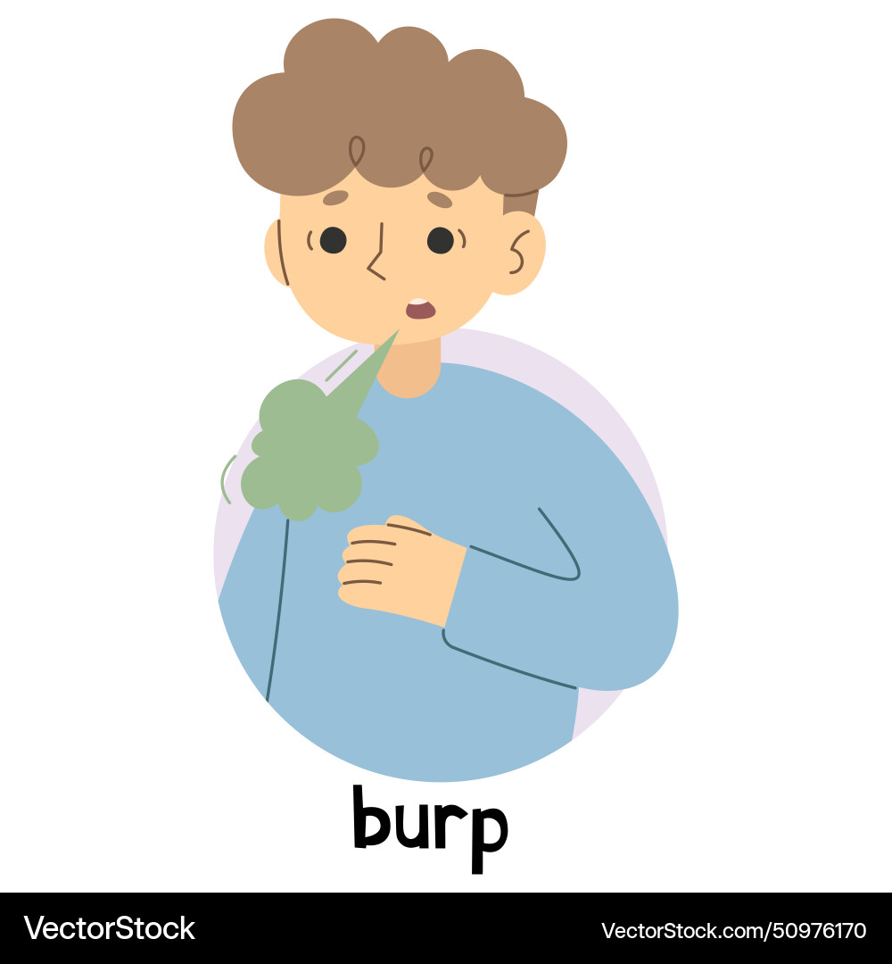 Burp 3 Royalty Free Vector Image - VectorStock