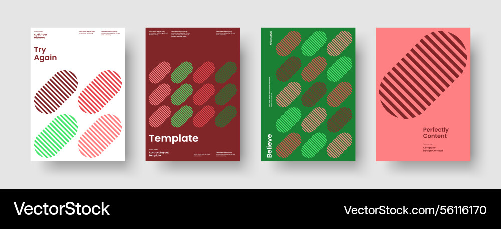 Geometric book cover layout modern background Vector Image