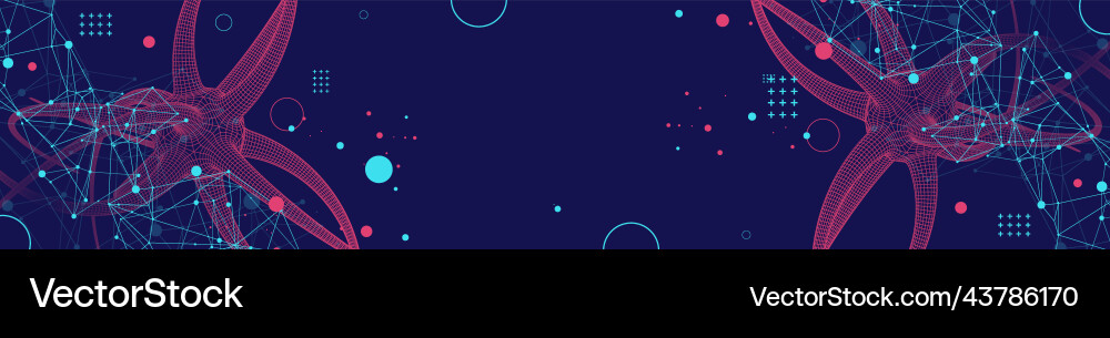 Microbiology science microscopic bacteria Vector Image