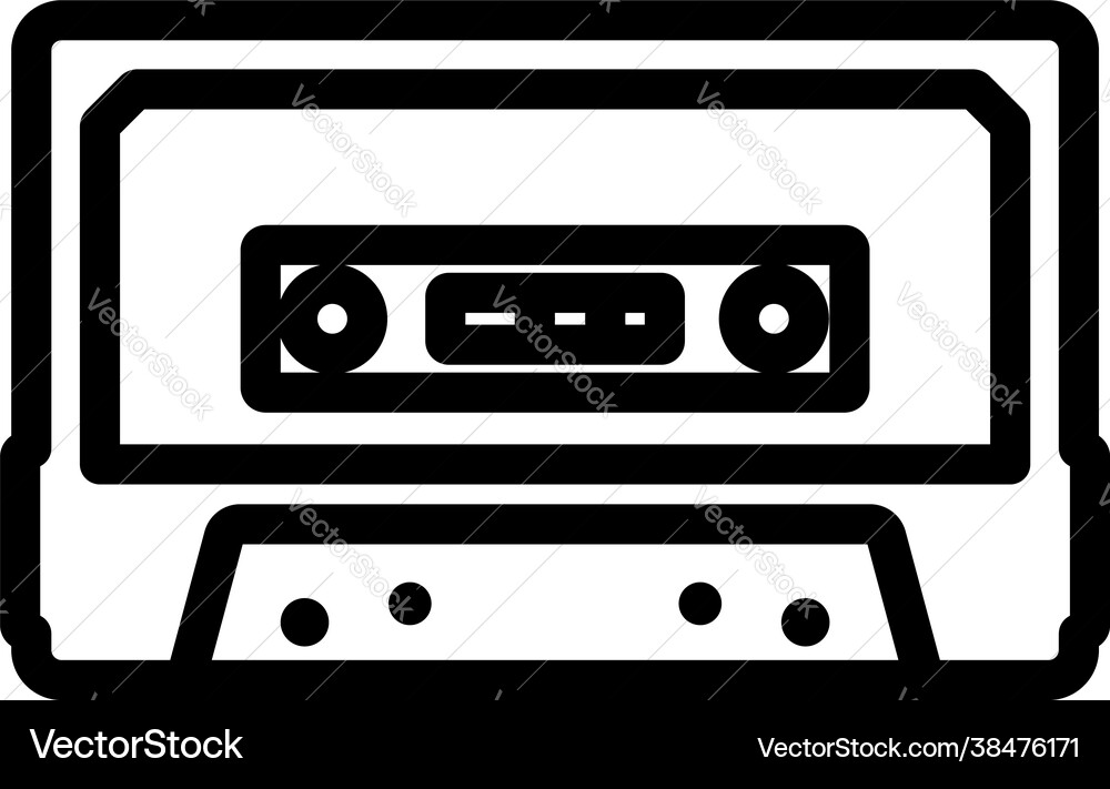 Audio cassette icon Royalty Free Vector Image - VectorStock